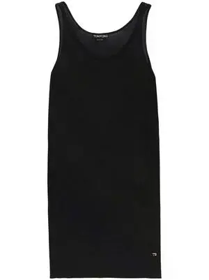 TOM FORD Logo Plaque Tank Dress - Black