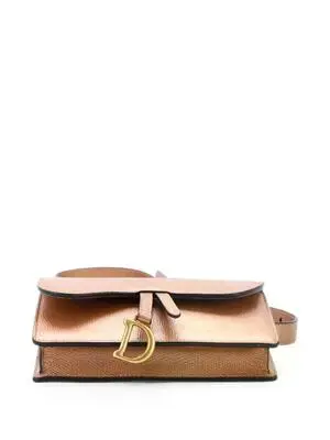 Dior Saddle Rectangular Leather Belt Bag - Brown