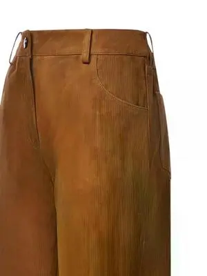 Magda Butrym Corduroy-effect Leather Trousers