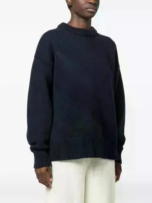 THE ROW Ophelia Oversized Wool Cashmere Crewneck Sweater
