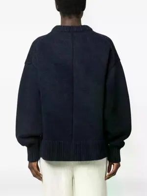 THE ROW Ophelia Oversized Wool Cashmere Crewneck Sweater