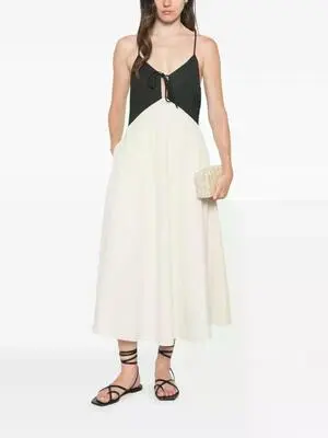 Sea Angelina V-neck Midi Dress - Neutrals