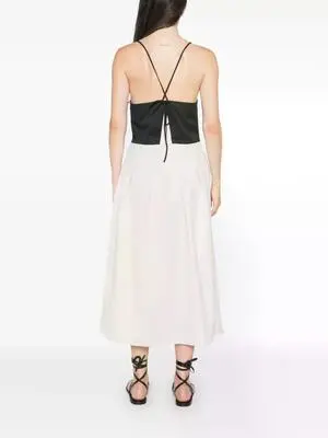 Sea Angelina V-neck Midi Dress - Neutrals