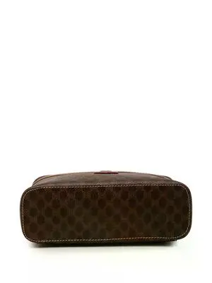 Celine Macadam Coated Canvas Vanity Bag - Brown