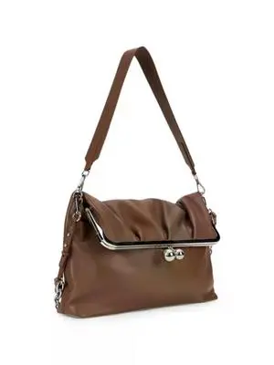 Max Mara Pasticcino Leather Shoulder Bag - Brown