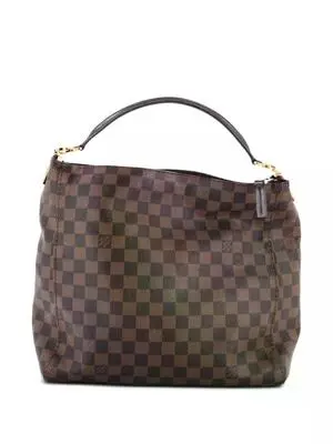 LOUIS VUITTON Portobello Handbag Damier Pm Hobo Bag - Brown