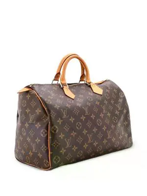 LOUIS VUITTON Speedy Satchel Handbag Monogram Canvas 35