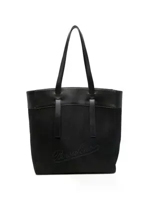 Borsalino Paneled Shoulder Bag - Black