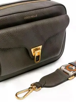 COCCINELLE Dark Leather Crossbody Bag