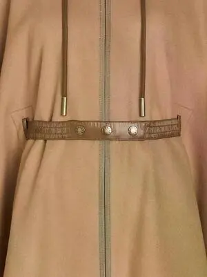 Moncler Belted Hooded Cape