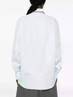 Prada Crystal-embellished Poplin Shirt