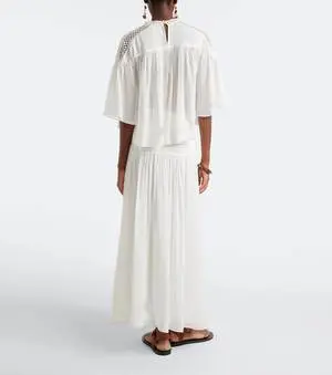 MARANT ETOILE Pylka Maxi Skirt - White