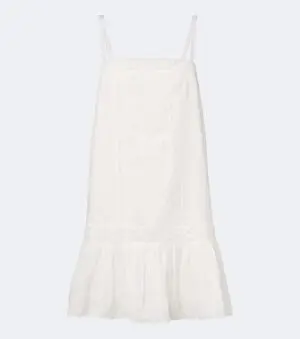 Veronica Beard Naderah Ramie Minidress - White