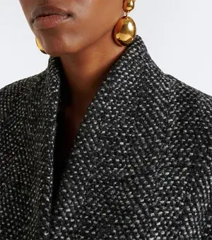 MARANT ETOILE Textured Tweed Jacket - Black