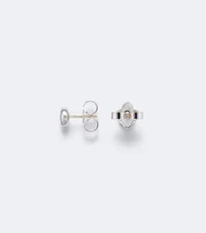 David Yurman Sterling Diamond Stud Earrings