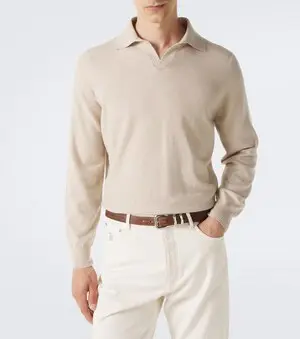 Brunello Cucinelli Cashmere Polo Sweater