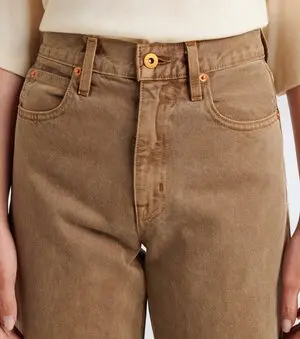 SLVRLAKE Grace Wide-leg Jeans - Brown
