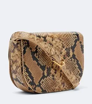 NILI LOTAN Francoise Snake-effect Leather Crossbody Bag