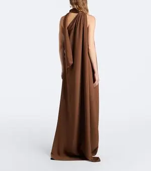 TALLER MARMO Astor Gathered Maxi Dress - Brown