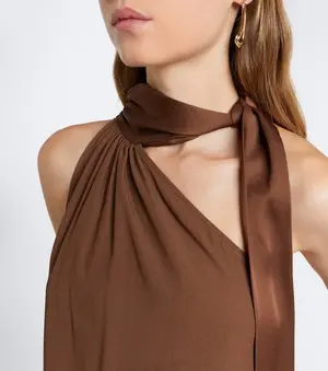 TALLER MARMO Astor Gathered Maxi Dress - Brown