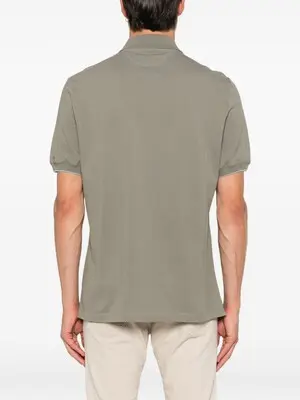 Brunello Cucinelli Logo Cotton Polo Shirt - Green