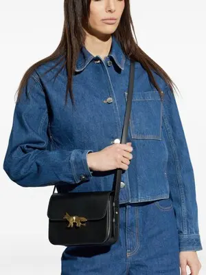 Maison Kitsuné Edie Leather Crossbody Bag