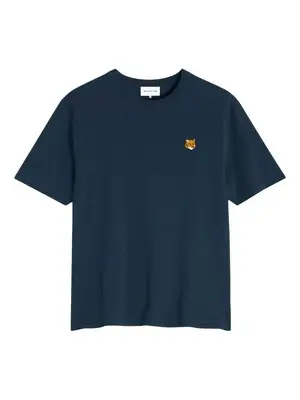 Maison Kitsuné Fox Head Cotton T-shirt - Blue