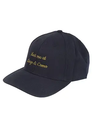 TESSABIT PRIVATE LABEL Meet Me At Lago Di Como Baseball Cap - Blue