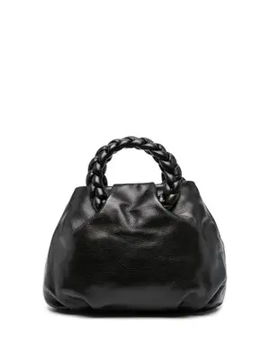 Hereu Bombon Medium Leather Handbag - Black
