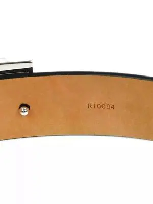 LOUIS VUITTON 2004 Square Buckle Leather Belt