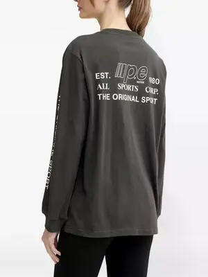 P.E Nation Logo-print Long-sleeve T-shirt