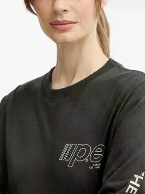 P.E Nation Logo-print Long-sleeve T-shirt