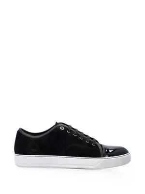 LANVIN Dbb1 Cap-toe Lace-up Sneakers - Black