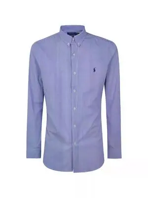 Polo Ralph Lauren Hairline-stripe Embroidered-logo Shirt