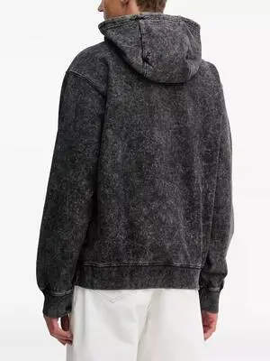 Alpha Industries Acid-wash Logo-patch Hoodie