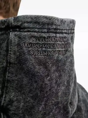 Alpha Industries Acid-wash Logo-patch Hoodie