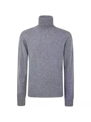 NUUR Roll-neck Wool Sweater - Grey