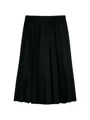 Simone Rocha Eyelet-embellished Pleated Midi Kilt