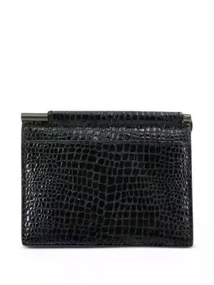 TOM FORD Crocodile-effect Tf Monogram Card Holder