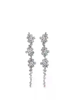 Simone Rocha Floral-drip Earrings - Silver