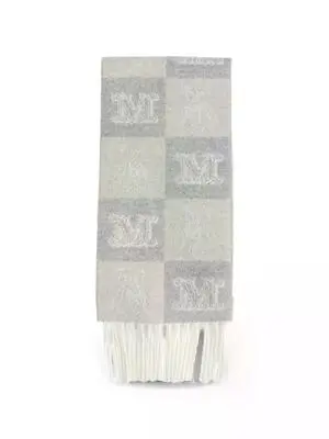 Max Mara Checkered Monogram Scarf