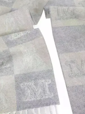 Max Mara Checkered Monogram Scarf