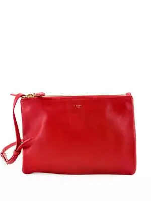 Celine Trio Leather Small Crossbody Bag - Red