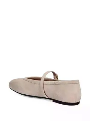 Moschino Heart Charm Buckle-strap Ballet Flats