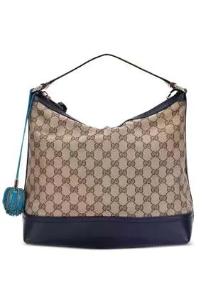 Gucci Gg Monogram Shoulder Bag - Neutrals