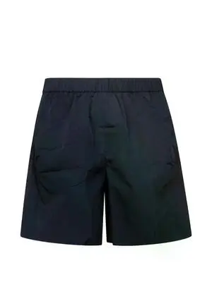 Moncler Logo-patch Elasticated-waist Swim Shorts - Blue