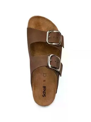 DR. SCHOLL'S SHOES Noelle Buckle-fastening Slides - Brown