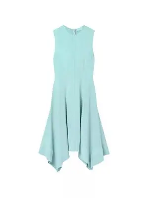 Stella McCartney Asymmetric-hem Sleeveless Dress - Blue