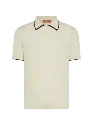 CRUNA Rivoli Contrast-trim Polo Shirt - Neutrals