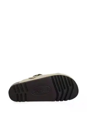 DR. SCHOLL'S SHOES Buckle-fastening Suede Mules